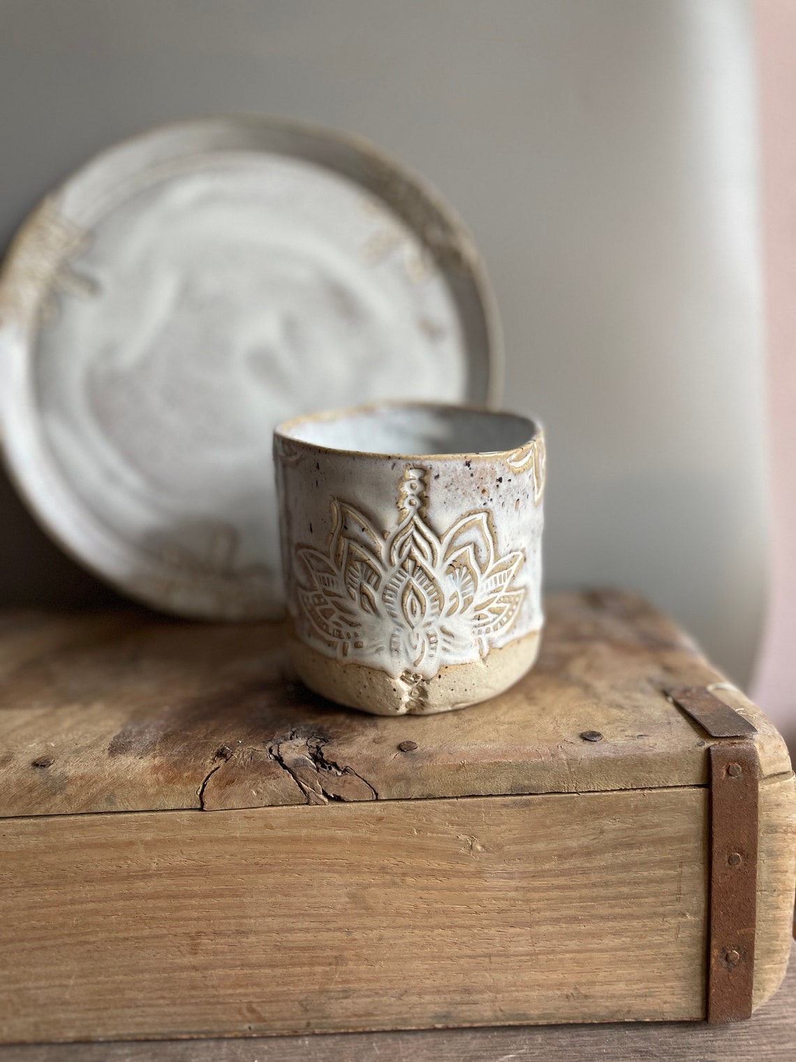 Ceramic Tableware White Set Pottery Handmade - Etsy