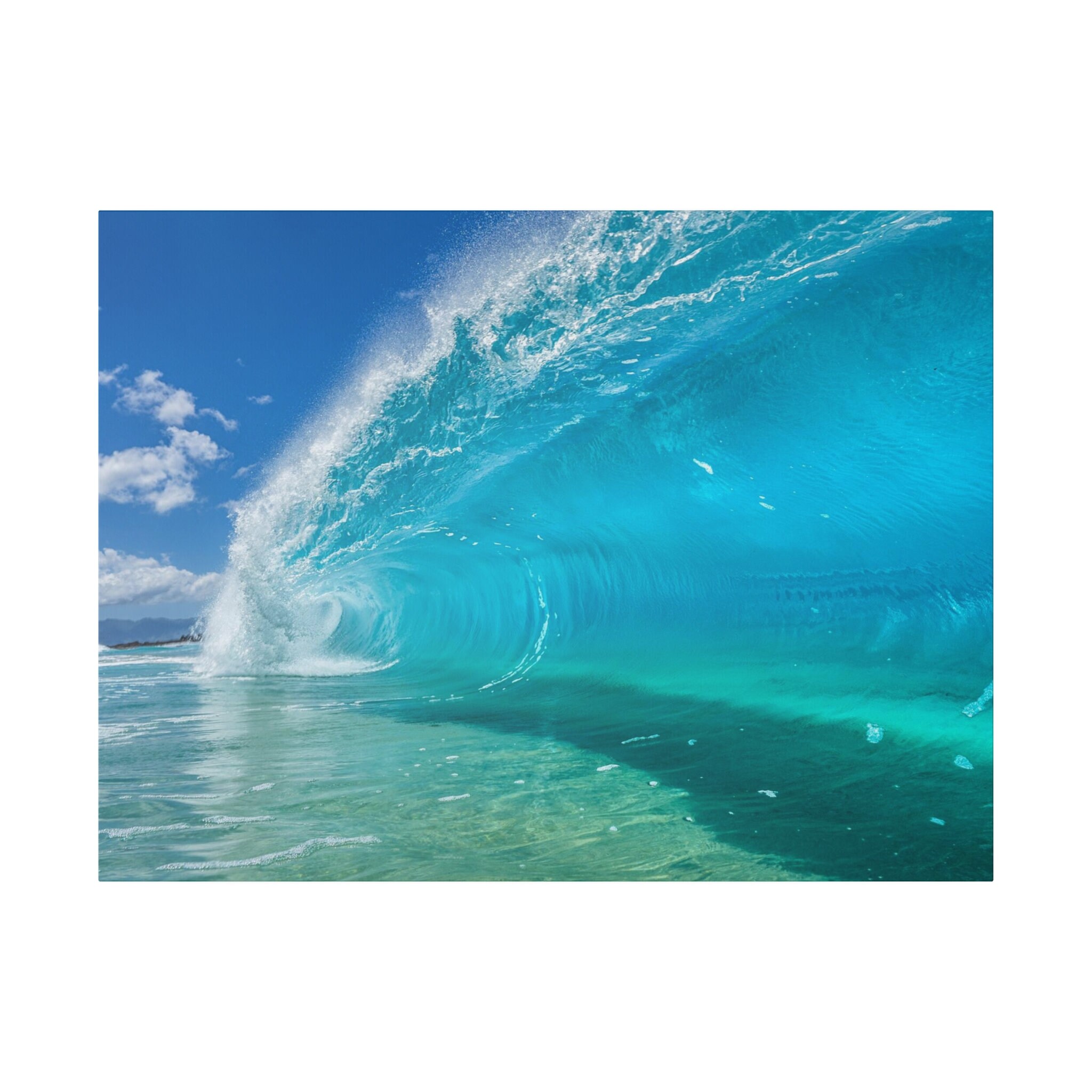 Ocean Canvas Art transluscent Wave an Original Photograph - Etsy