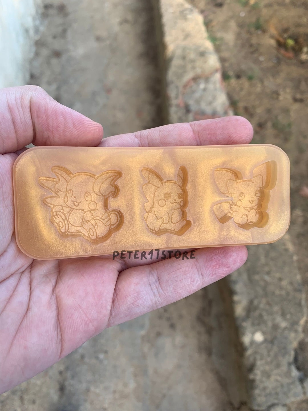 Mini Pichu Pikachu and Raichu Mold designed by - Etsy