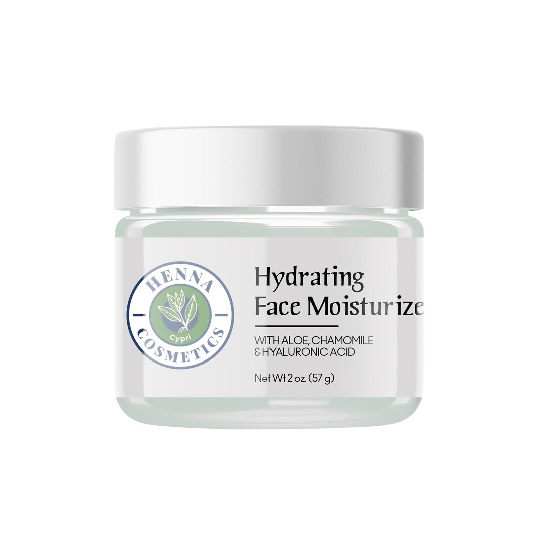 Henna Cosmetics Hydrating Face Moisturizer | With Hyaluronic Acid and ...