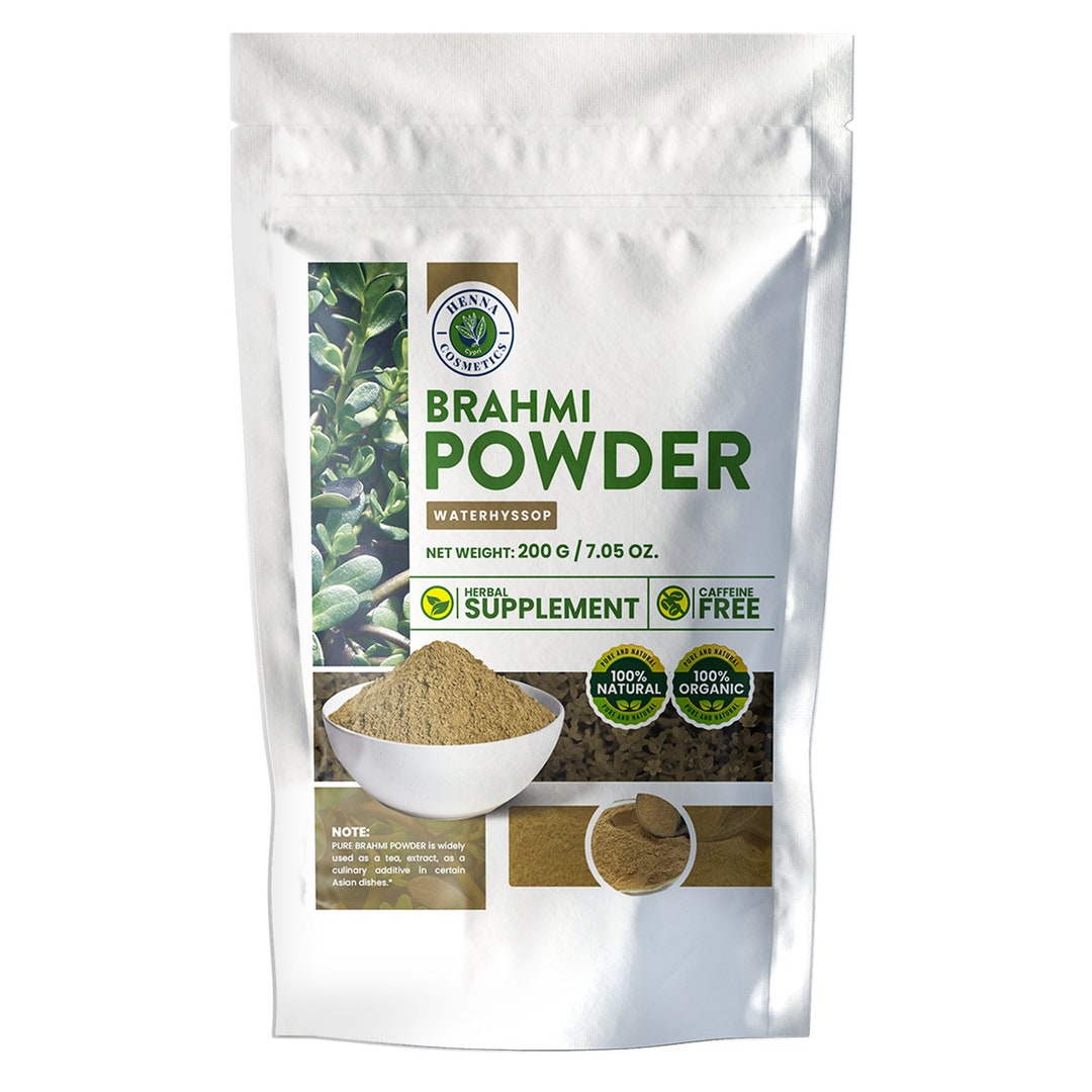 Brahmi Powder/waterhyssop/bacopa Monnieri, Pure, Natural Herbal ...