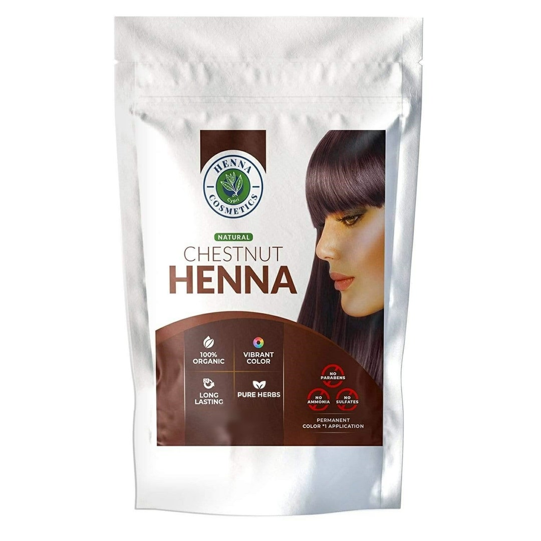 Chestnut Color Hair Dye Mix 100 Grams 3.53 Oz. Natural Hair Coloring ...