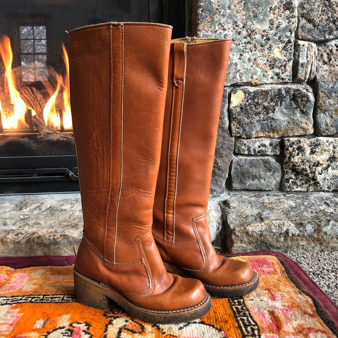 70’s Vintage, Bort Carleton, Leather Campus Boot - Etsy