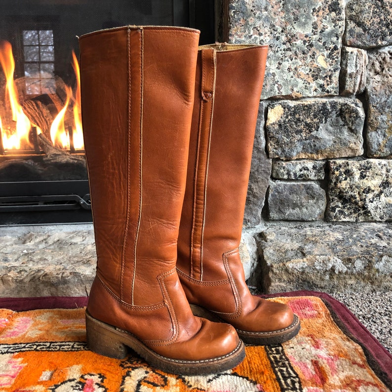 70’s Vintage, Bort Carleton, Leather Campus Boot - Etsy