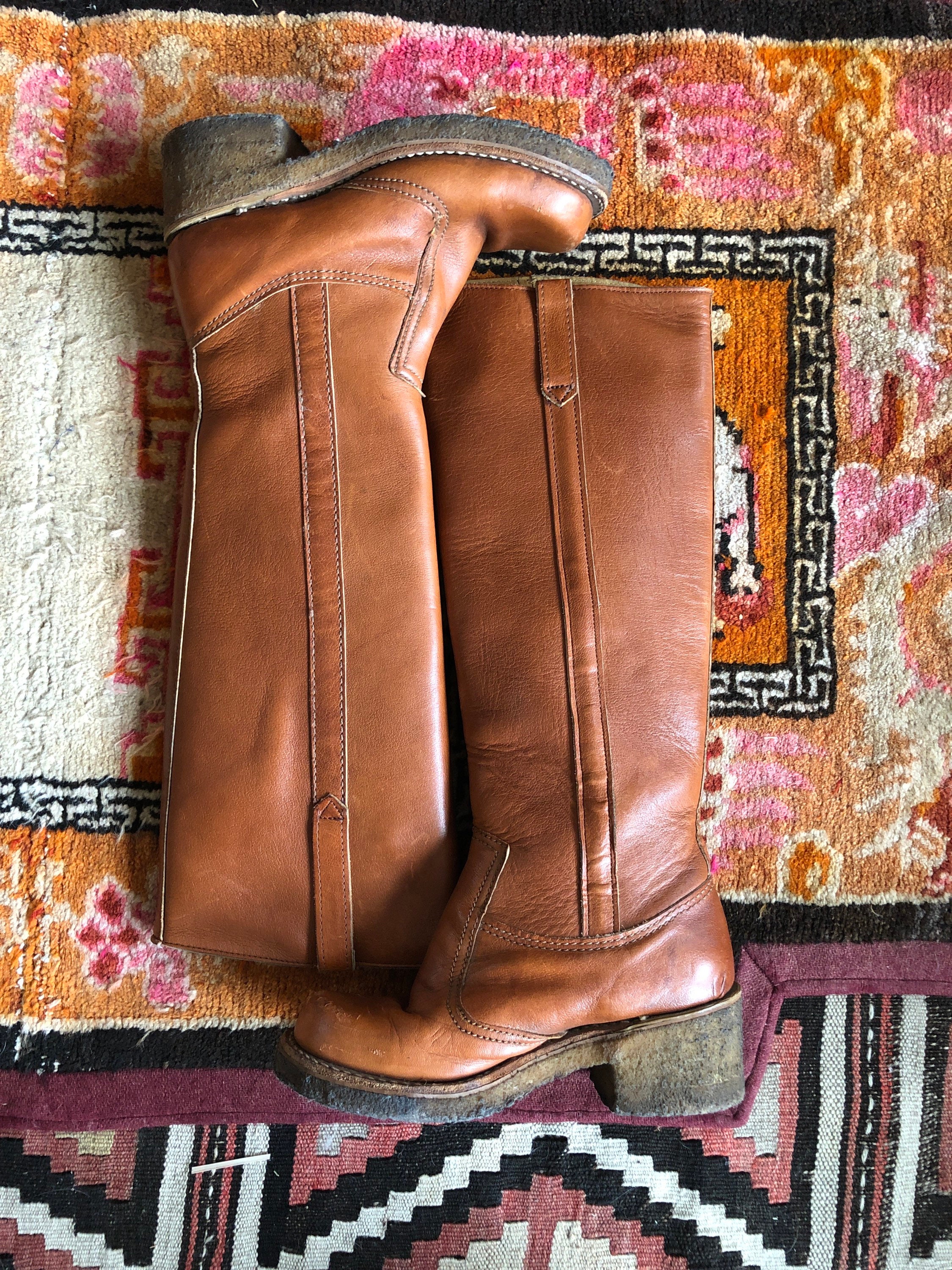 70’s Vintage, Bort Carleton, Leather Campus Boot - Etsy