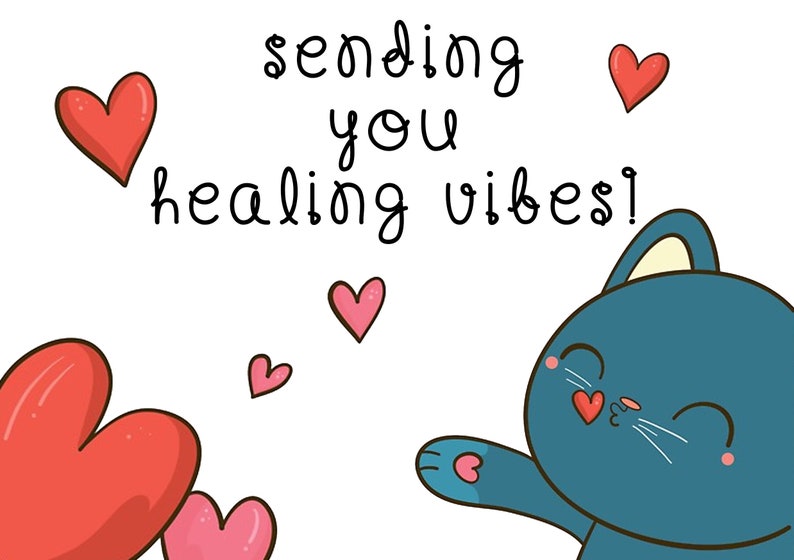 Sending You Healing Vibes T Box Get Well Care Package For Etsy