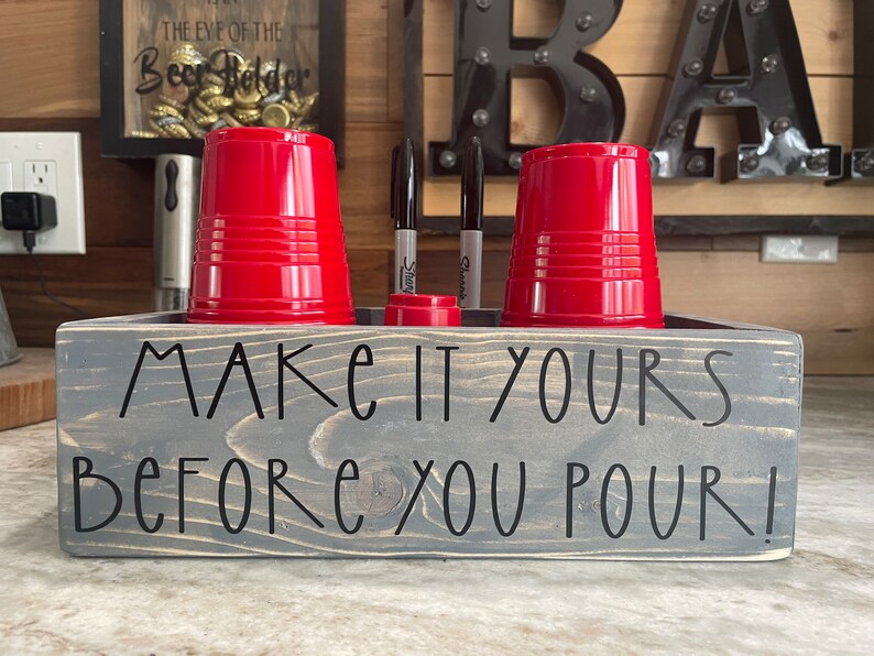 Double Solo Cup Holder/ Party Cup Dispenser/ Solo Cup and Mini - Etsy