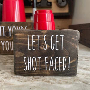 Detached Shot Glass Holder With Cup Holder/ Mini Red Solo Cup - Etsy