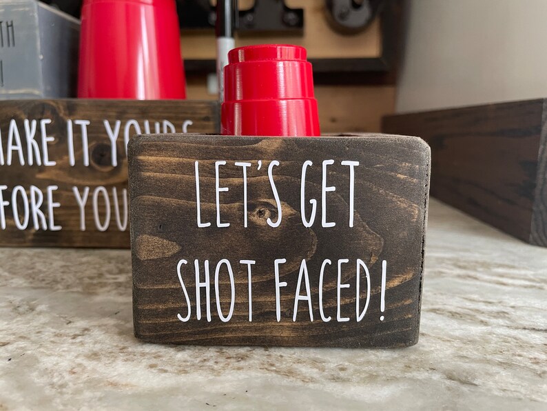 Detached Shot Glass Holder With Cup Holder/ Mini Red Solo Cup - Etsy