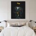 Skeleton KING Entrepreneur Art Print on Canvas - Modern Wall Art - Man ...