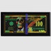 Skull Cash Print 100 Dollar Bill Painting Office Wall Decor - Etsy