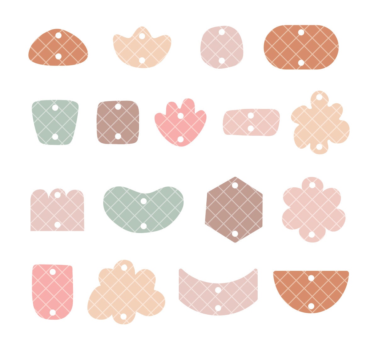 SVG Earring Instant Download the Big Bundle Jewelry Templates Geo ...