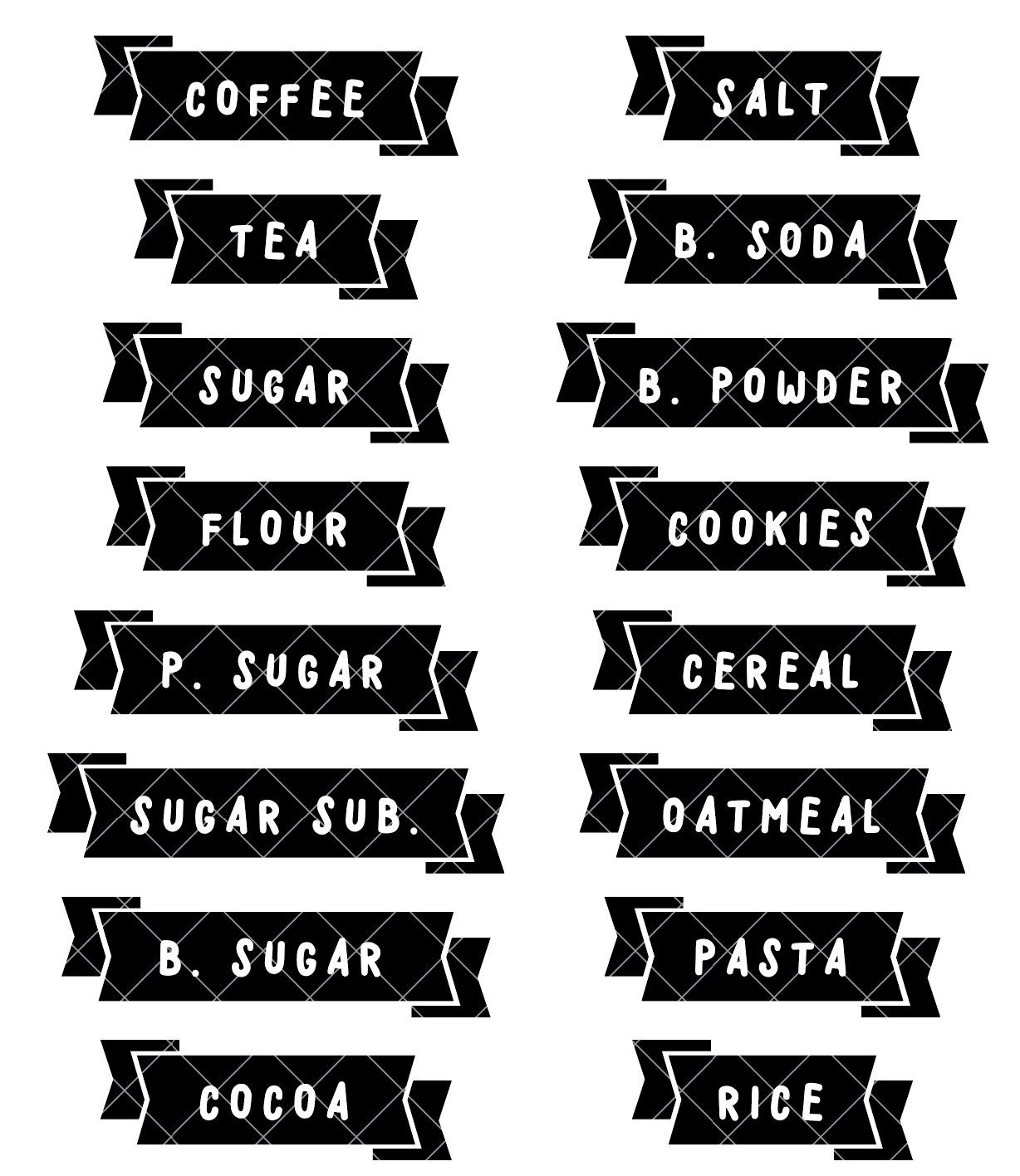 Baking SVG Instant Download Icon Phrase Label Conversion Chart - Etsy