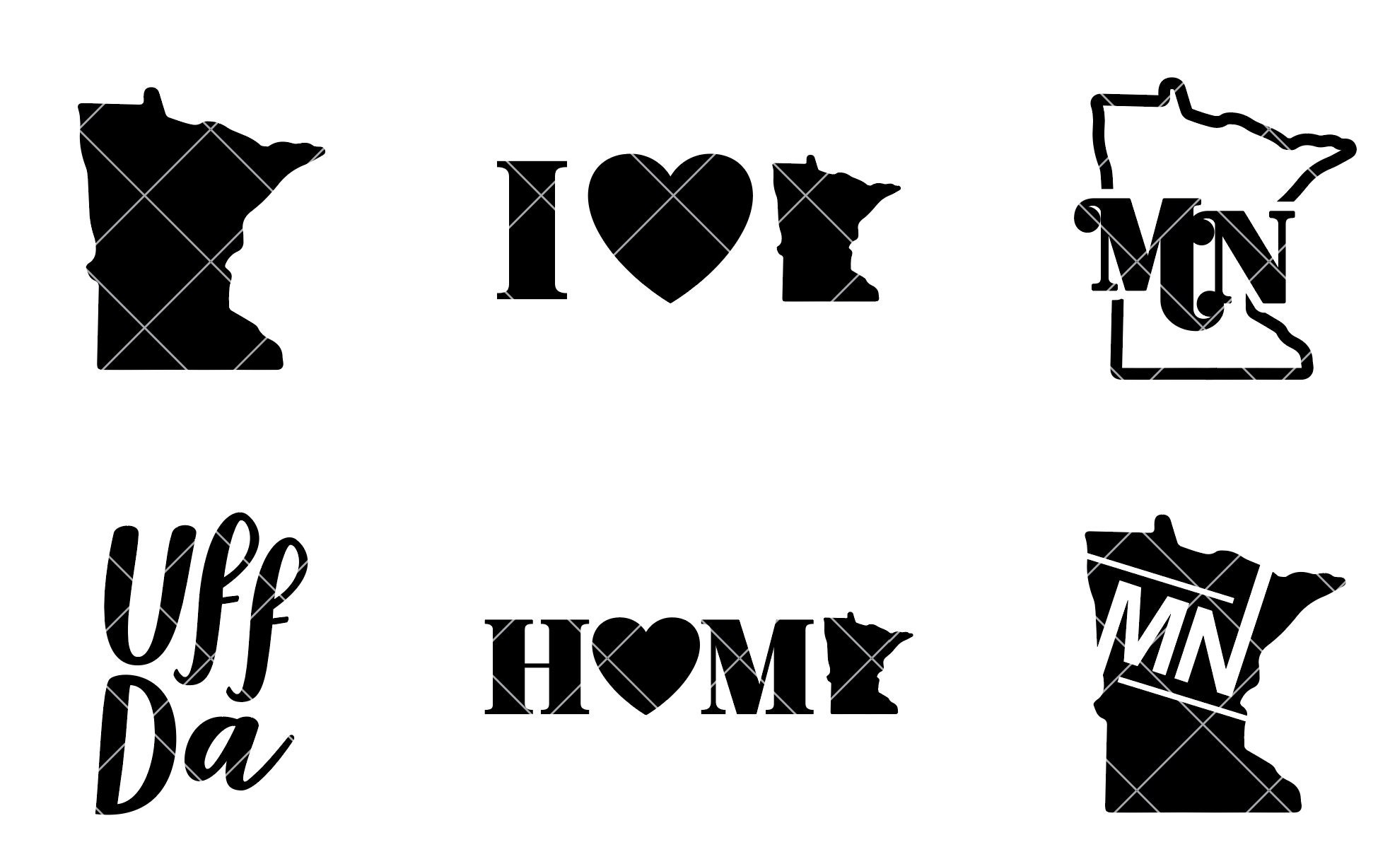 Minnesota SVG Instant Download MN Home State Ope Hot Dish Uff - Etsy