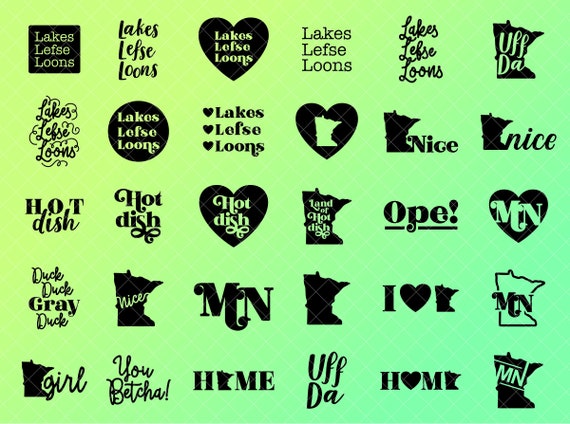 Minnesota SVG Instant Download MN Home State Ope Hot Dish Uff - Etsy