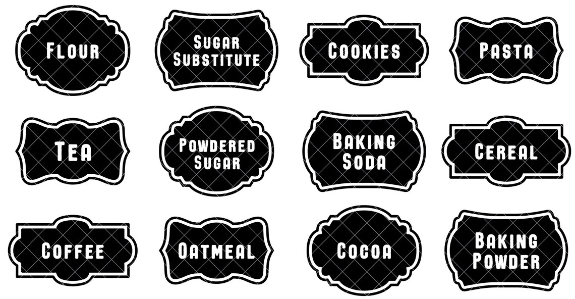 Baking SVG Instant Download Icon Phrase Label Conversion Chart - Etsy