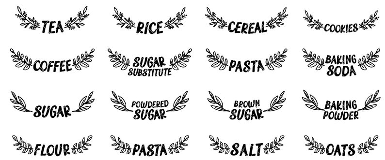 Baking SVG Instant Download Icon Phrase Label Conversion Chart - Etsy