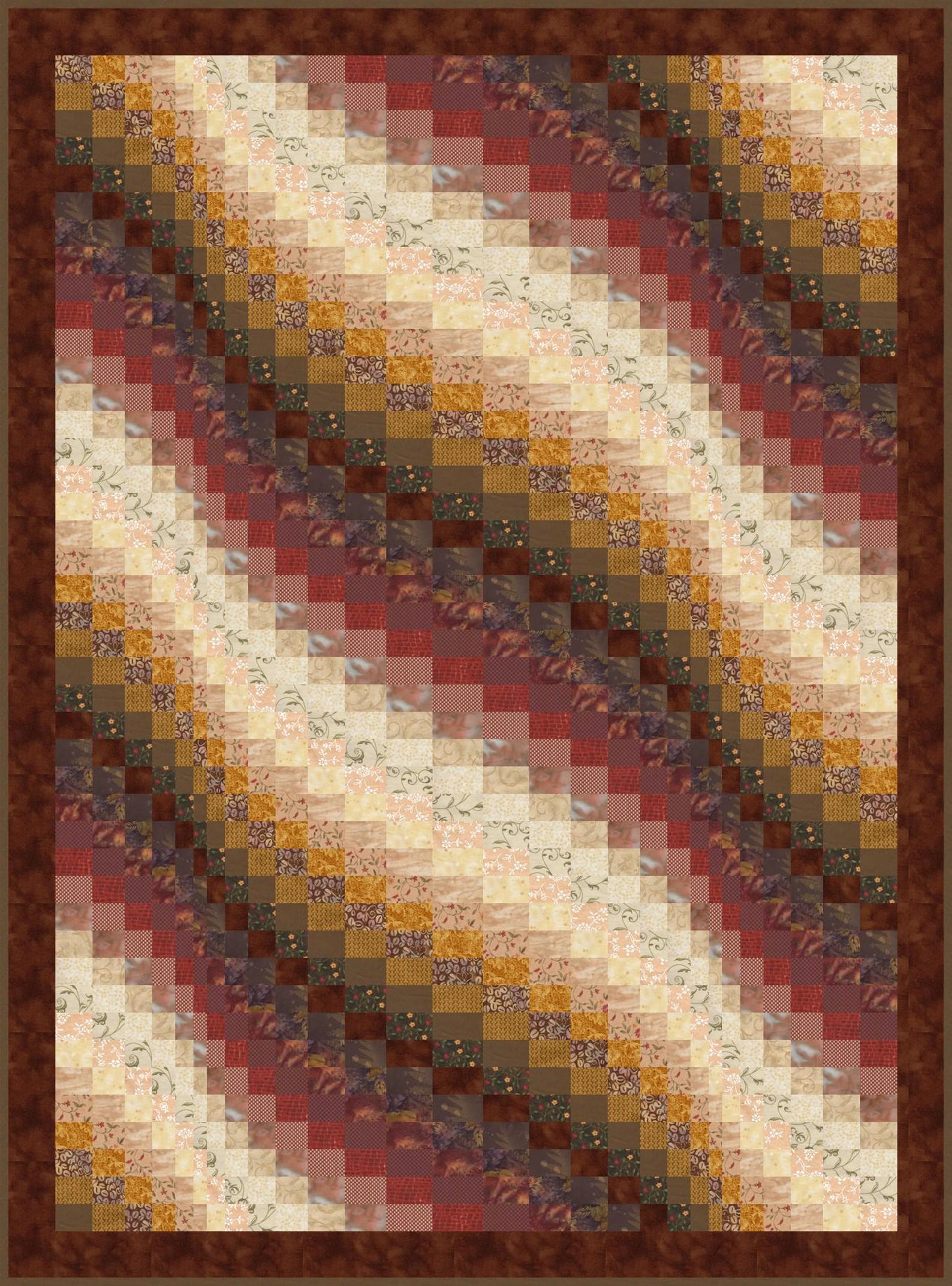 Coffee and Cream Bargello Patch-work Pattern - Etsy