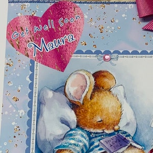 Get Well Soon Card/ Cute Mouse/ Thinking of You Card/wishing - Etsy UK