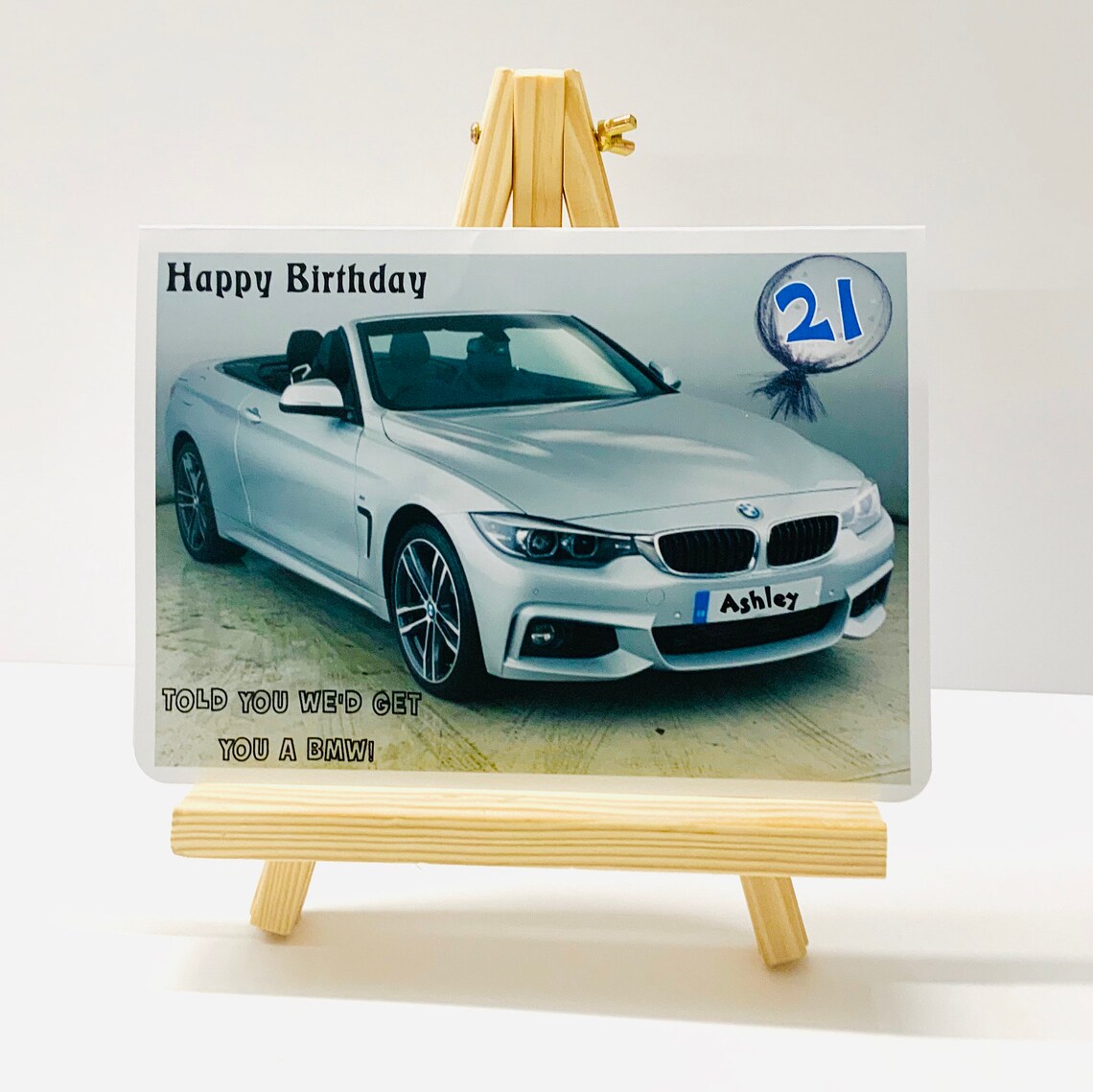 Car Personalised Birthday Cards/personalised Bmw Car Male - Etsy UK