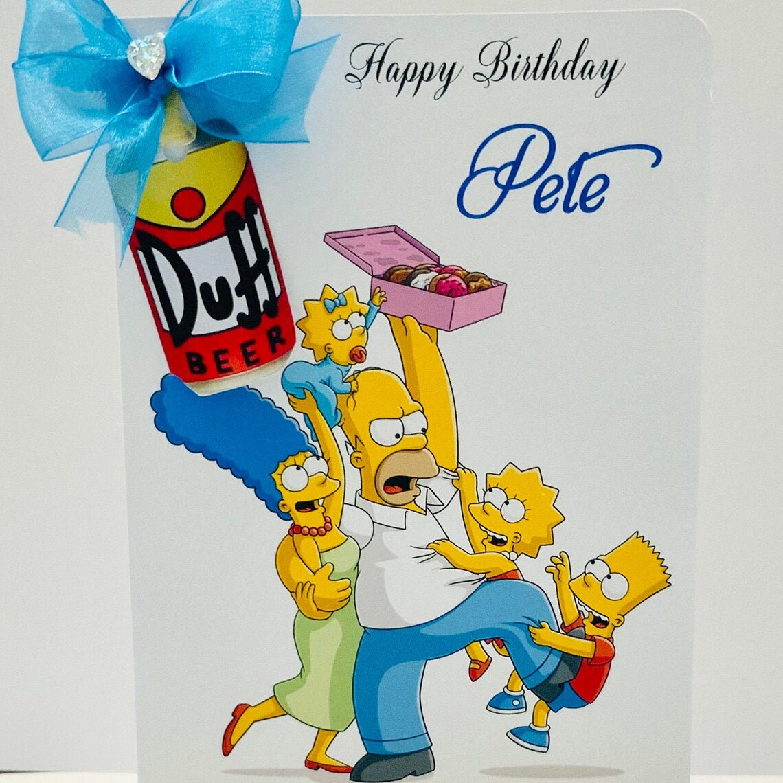 Personalised Homer Simpson Birthday Card/cards for - Etsy UK