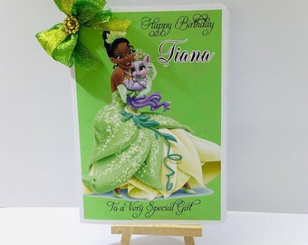 Princess Tiana Birthday Card - Etsy UK