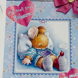 Get Well Soon Card/ Cute Mouse/ Thinking of You Card/wishing - Etsy UK