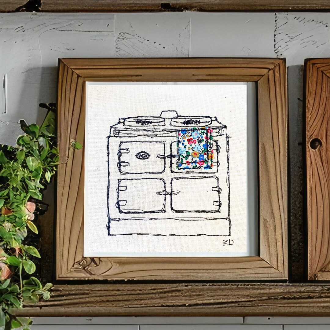 Handmade Embroidered Aga Art: Original Textile Picture - Etsy