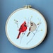 Cardinals Embroidery Kit Wild Bird Embroidery Kit Cardinal Bird ...