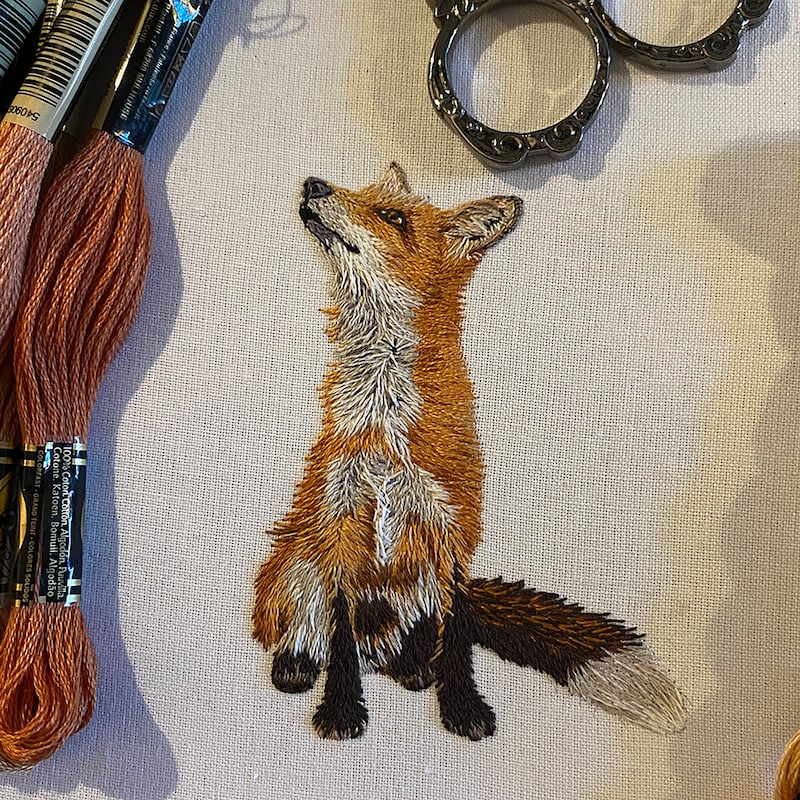 Fox Embroidery Pattern - Etsy