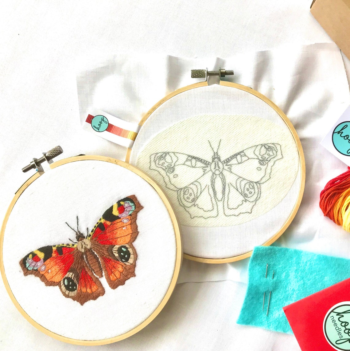 Madagascan Moth Embroidery Kit Butterfly Needle Craft DIY | Etsy