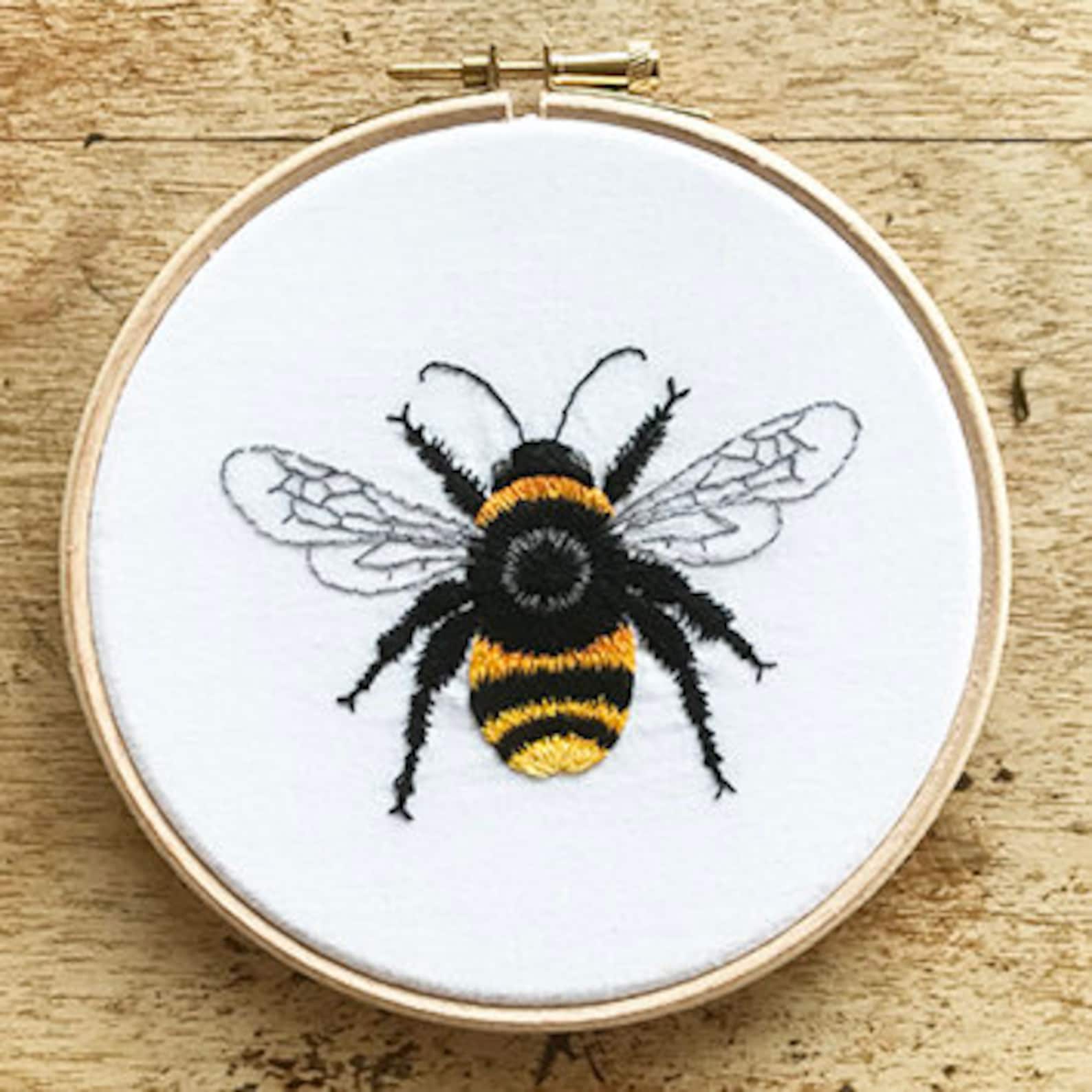 Two Butterflies and a Bumble Bee Embroidery Patterns Download - Etsy