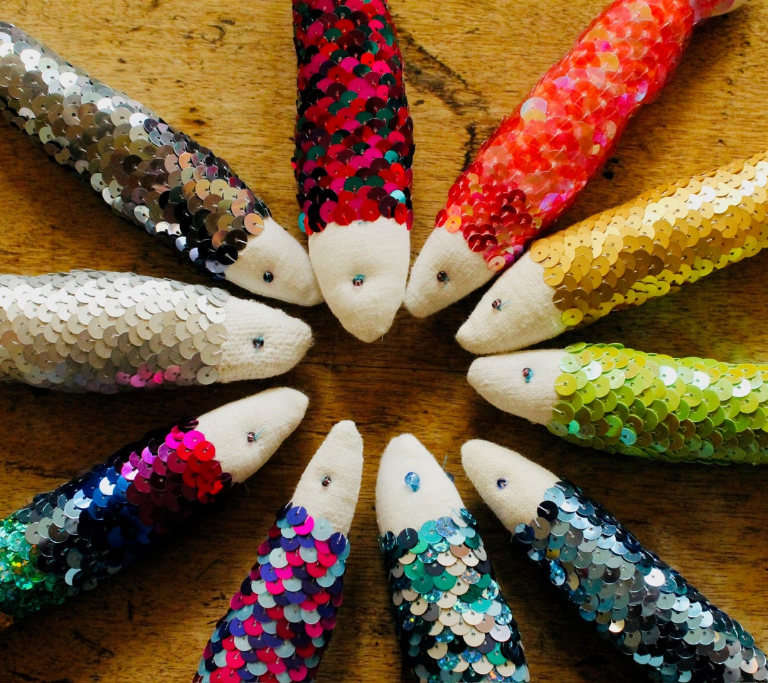 Craft Kit Sequinned Fish | Needlework Sparkle Fish Kit | Sequin ...