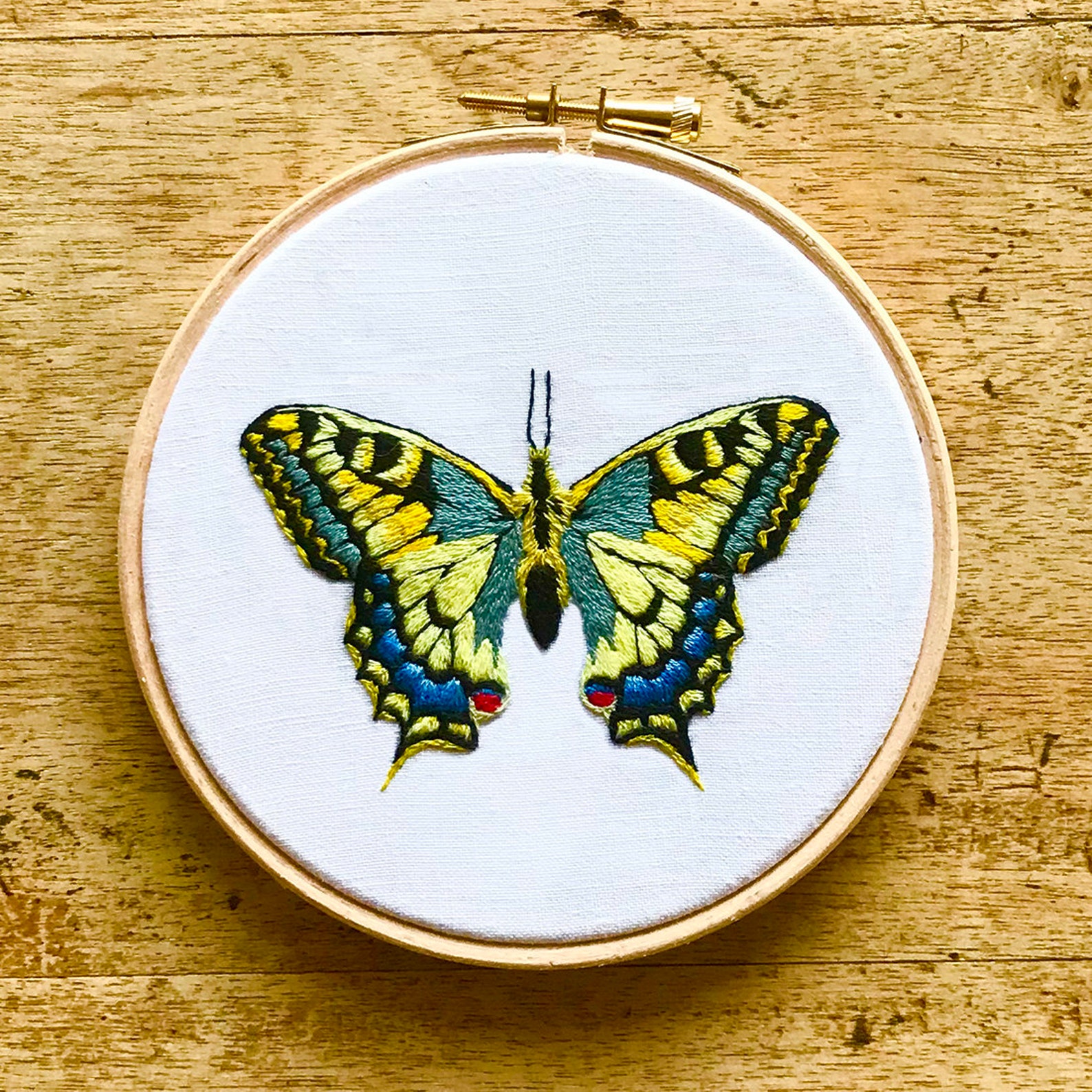 Swallowtail Butterfly Embroidery Pattern Download Butterfly - Etsy