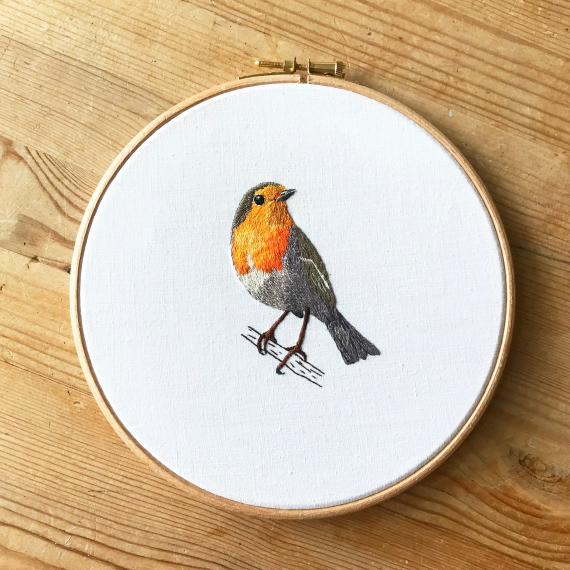 Robin Embroidery Pattern Download Bird Embroidery Pattern - Etsy Australia