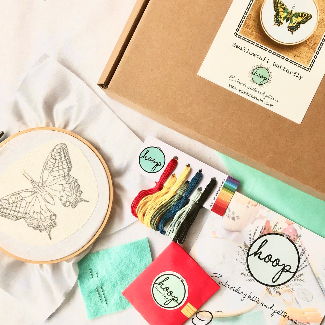 Swallowtail Butterfly Embroidery Pattern Download Butterfly - Etsy