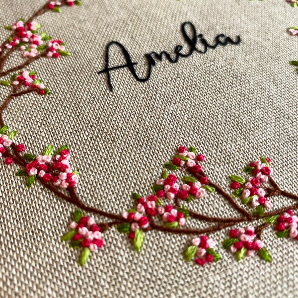 Pattern Custom Name Hand Embroidery - Etsy Canada