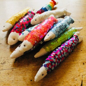 Craft Kit Sequinned Fish | Needlework Sparkle Fish Kit | Sequin ...