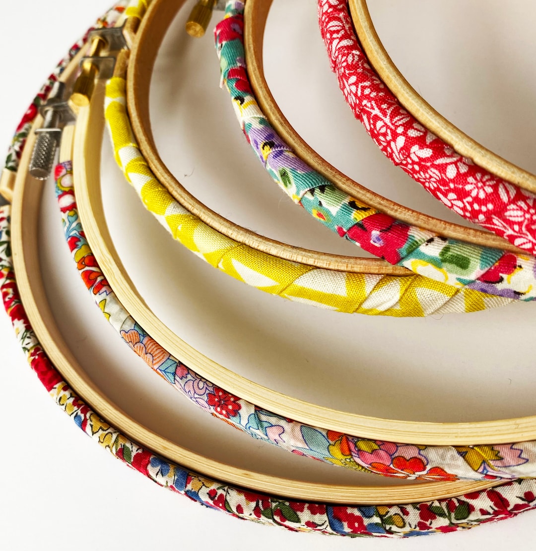 Fabric Covered Embroidery Hoops | Covered Embroidery Hoops ...