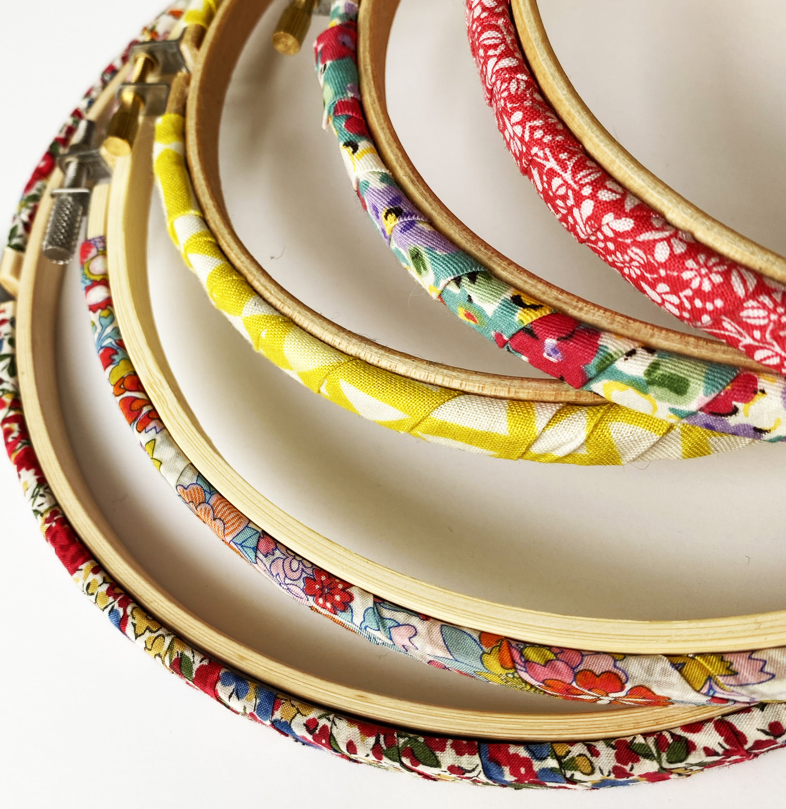 Fabric Covered Embroidery Hoops Covered Embroidery Hoops - Etsy UK