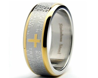 Our Father Prayer Ring | Etsy