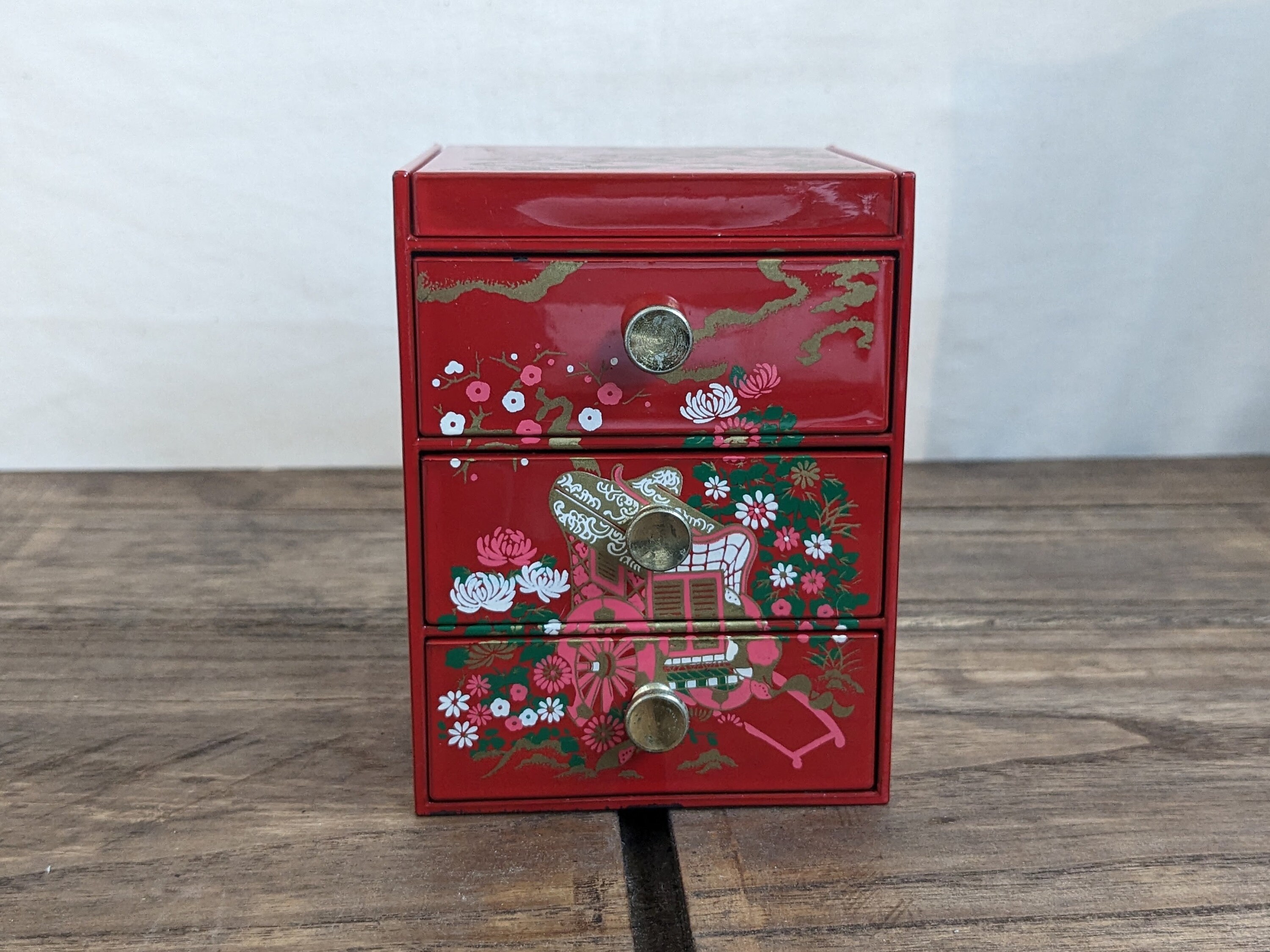 Japanese Drawer With Small Mirror - Etsy