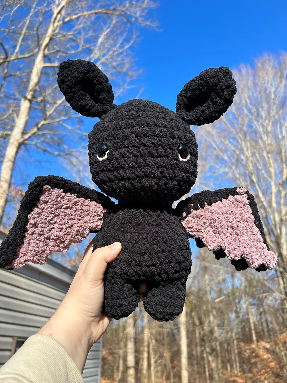 Crochet Bat Crochet Bat Plushie Bat Plush Stuffed Animal - Etsy