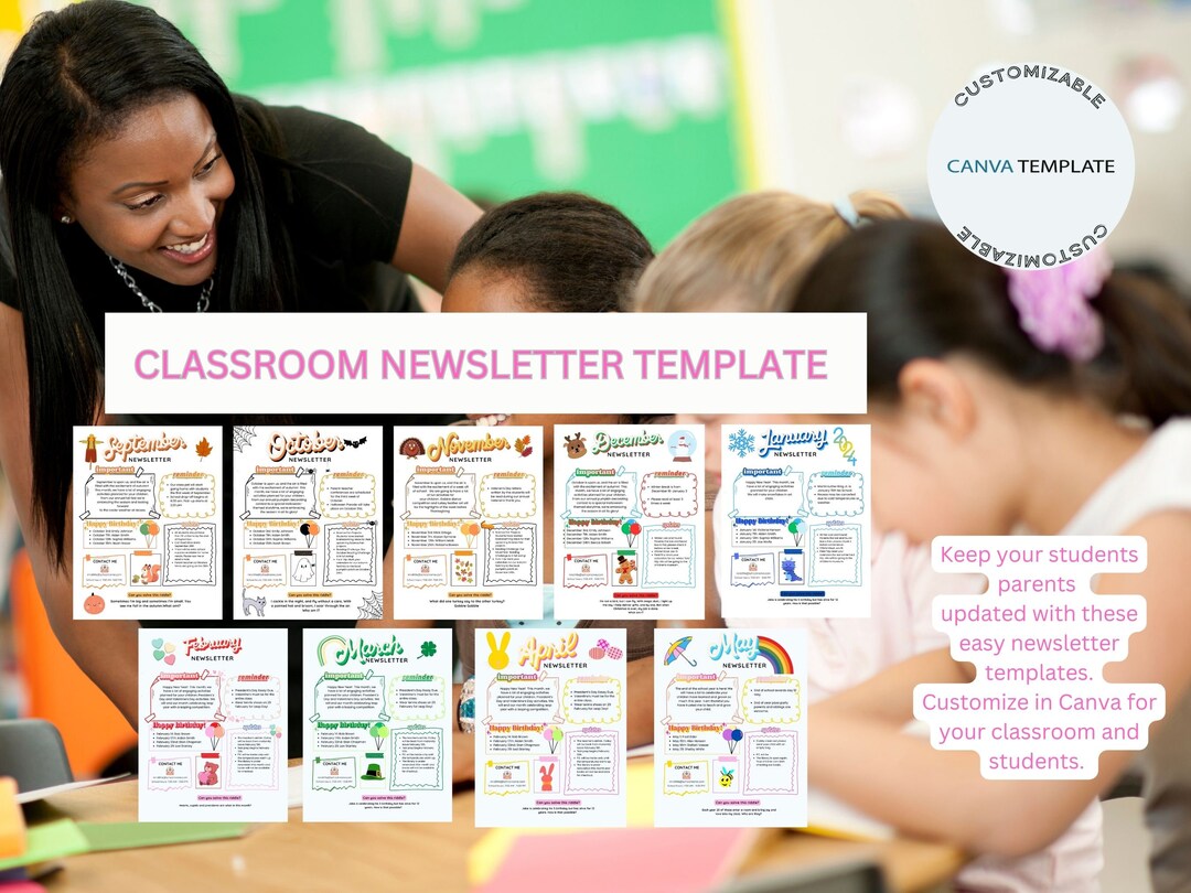 Teacher Newsletter Template | Classroom Newsletter Template | Editable ...
