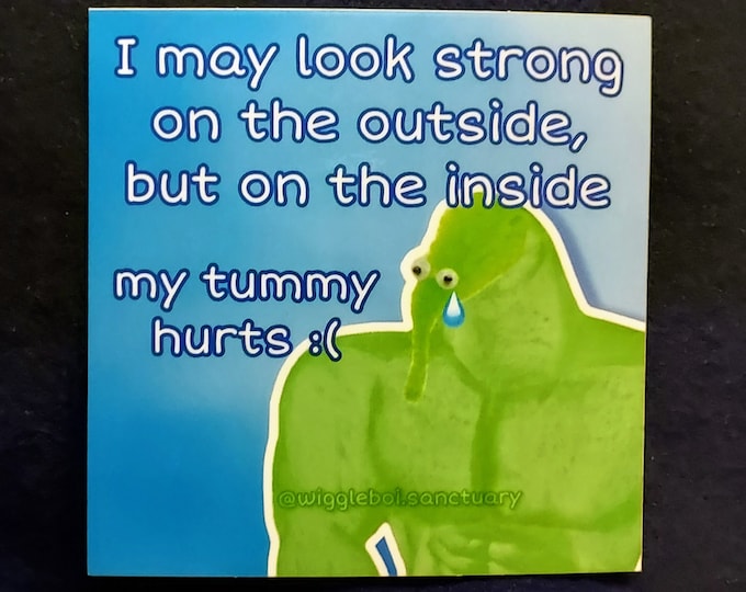 Buff Worm Meme Sticker || Funny Meme, Squirmle, Worm on a String - Etsy