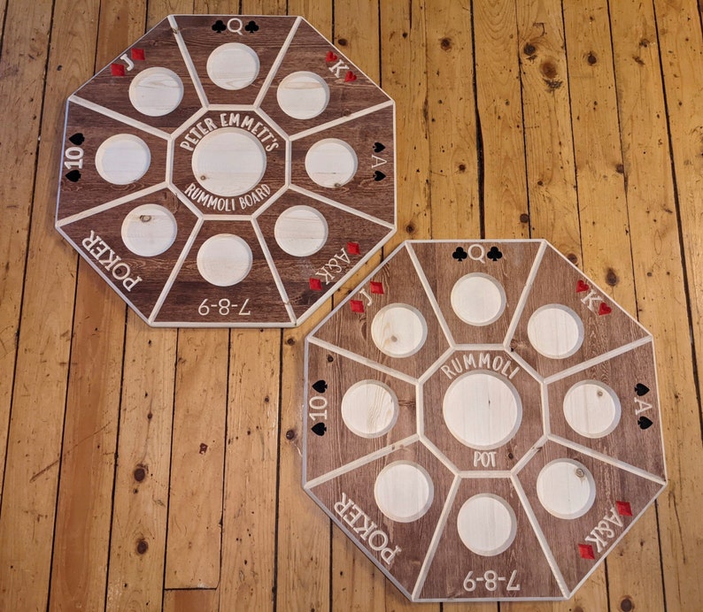 Personalized Wood Carved Rummoli Board - Etsy