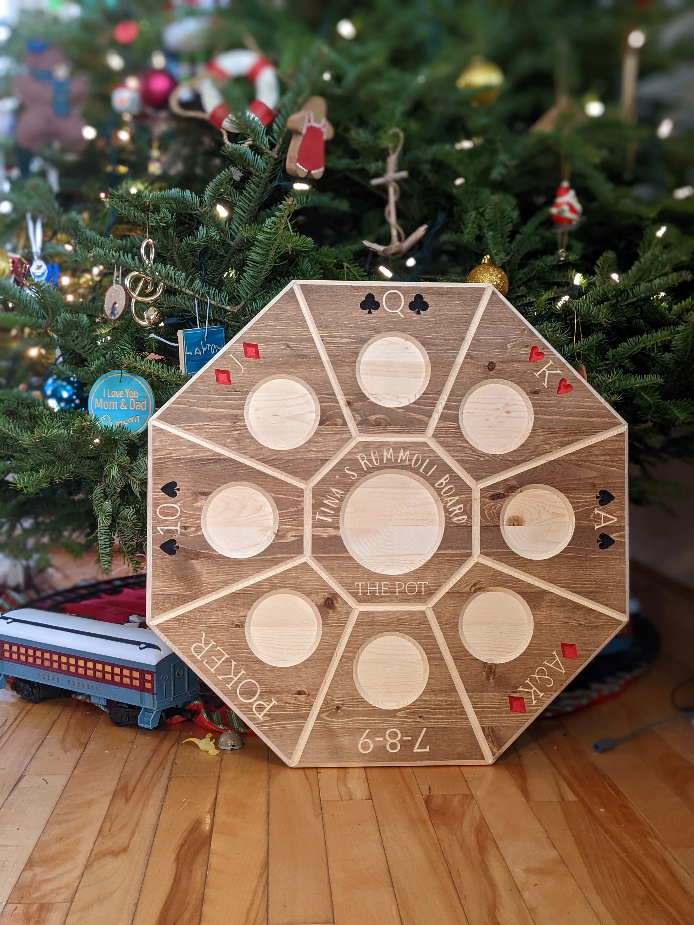 Personalized Wood Carved Rummoli Board - Etsy