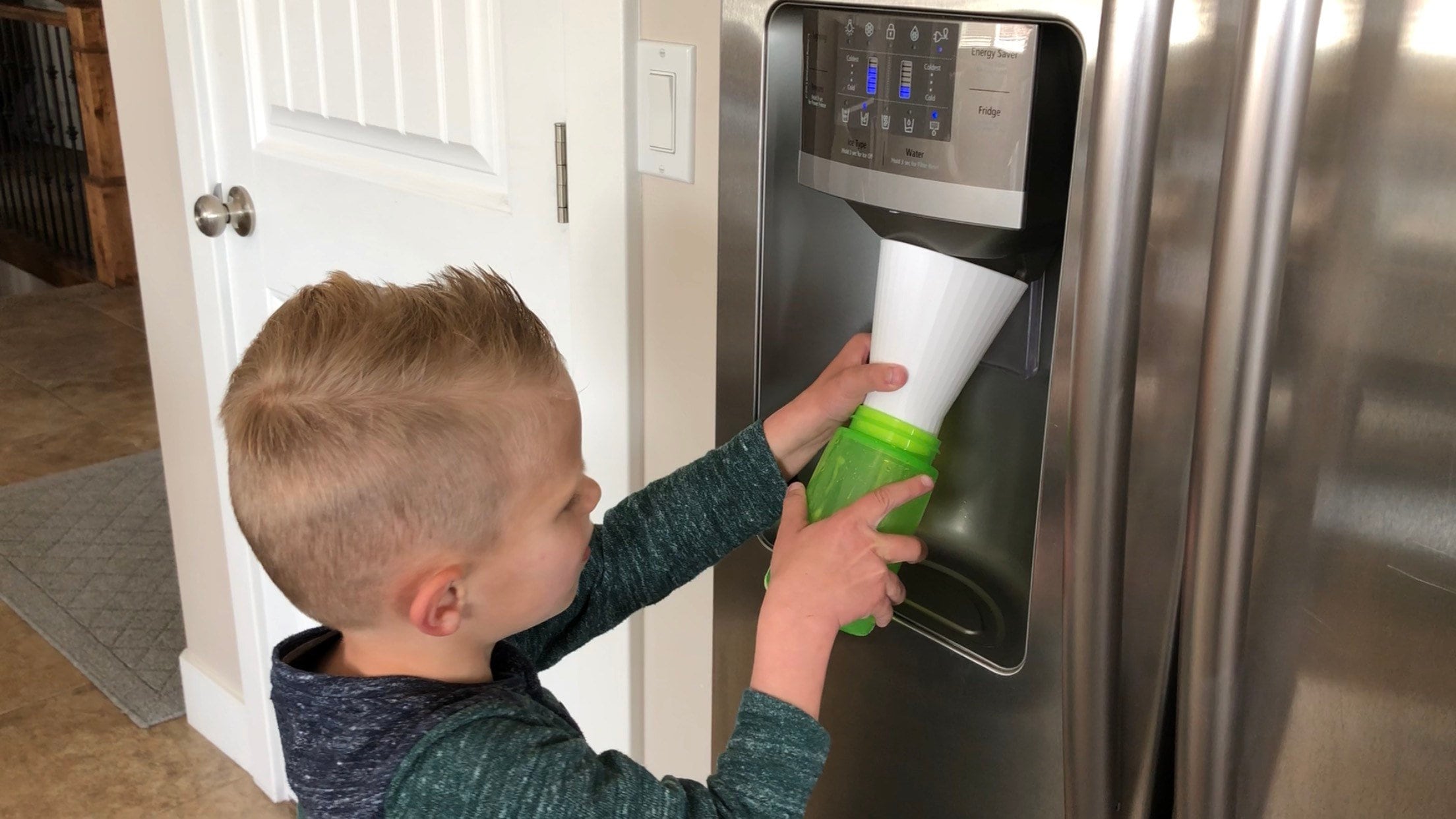 Ice Drop Water Bottle Ice Funnel + 3M Stainless Steel - Etsy