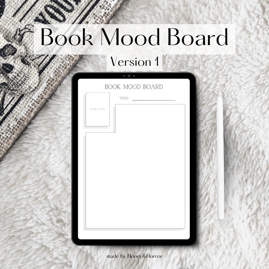 Digital Book Mood Board | Reading Planner Journal | Goodnotes | Instant ...