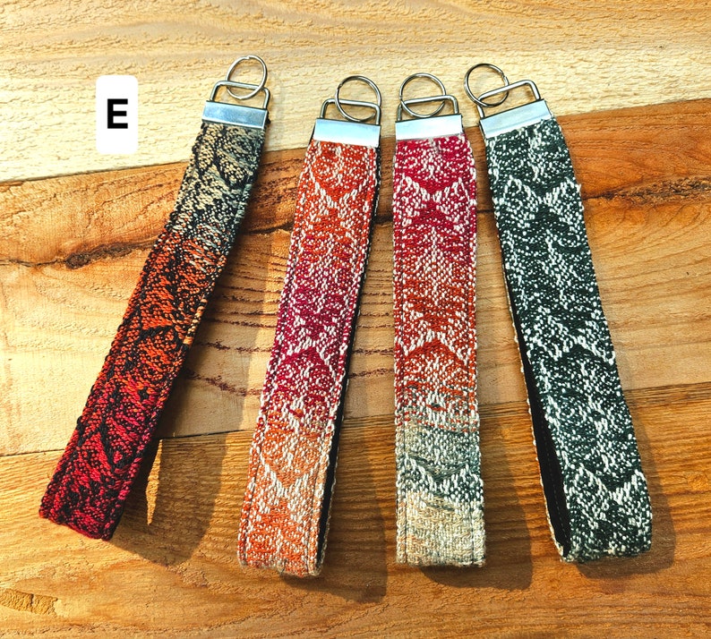Key Chains Made With Handwoven Fabric - Etsy